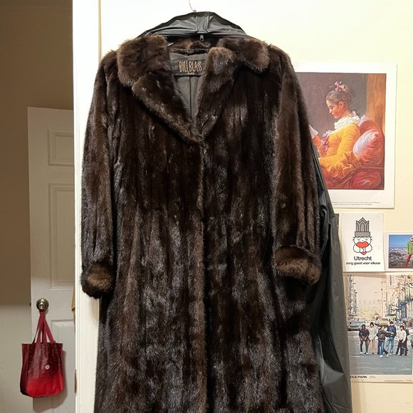 bill blass | Jackets & Coats | Vintage Bill Blass 0 Mink Genuine Fur Winter Coat Damaged | Poshmark